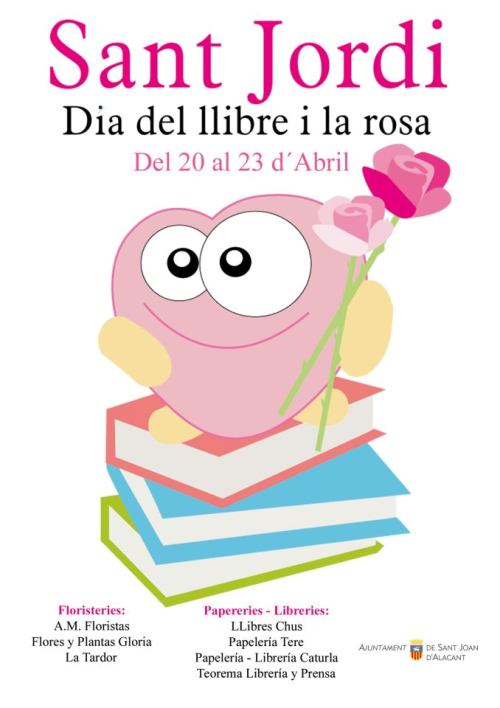 Sant Jordi. Dia del llibre i la rosa.